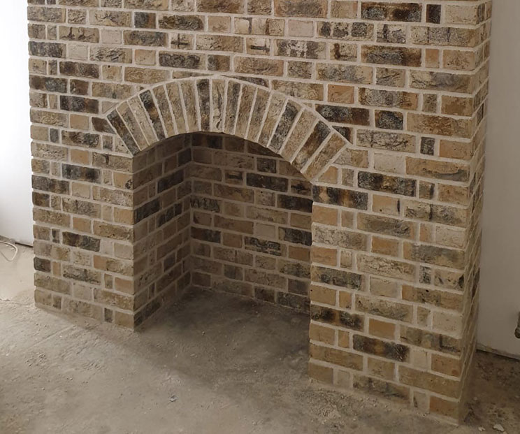 New Fireplace Using Marziale - Outhaus